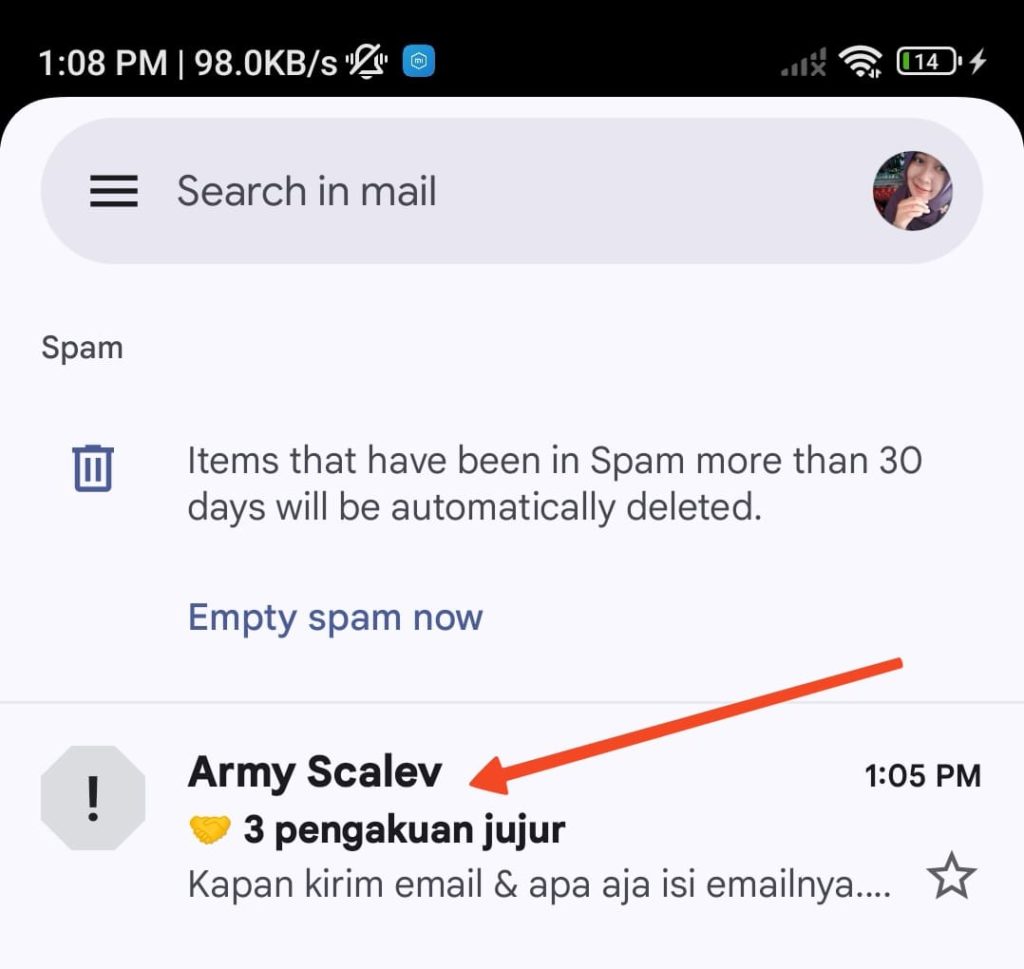 3 Langkah “Whitelist” Agar Email Scalev GAK masuk SPAM! (Menggunakan HP) – Tutorial Scalev