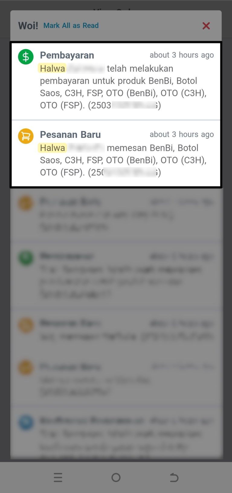 Contoh NYATA Detail Transaksi ePayment Yang Terkena 2 Fee (Payment ...