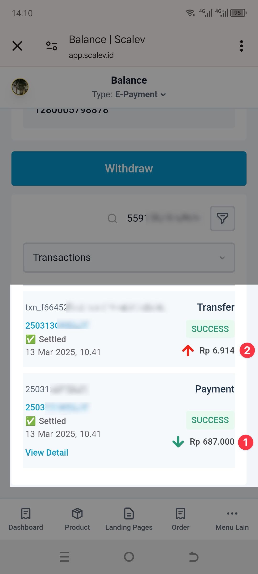 Contoh NYATA Detail Transaksi ePayment Yang Terkena 2 Fee (Payment Gateway Fee & Scalev Fee ...