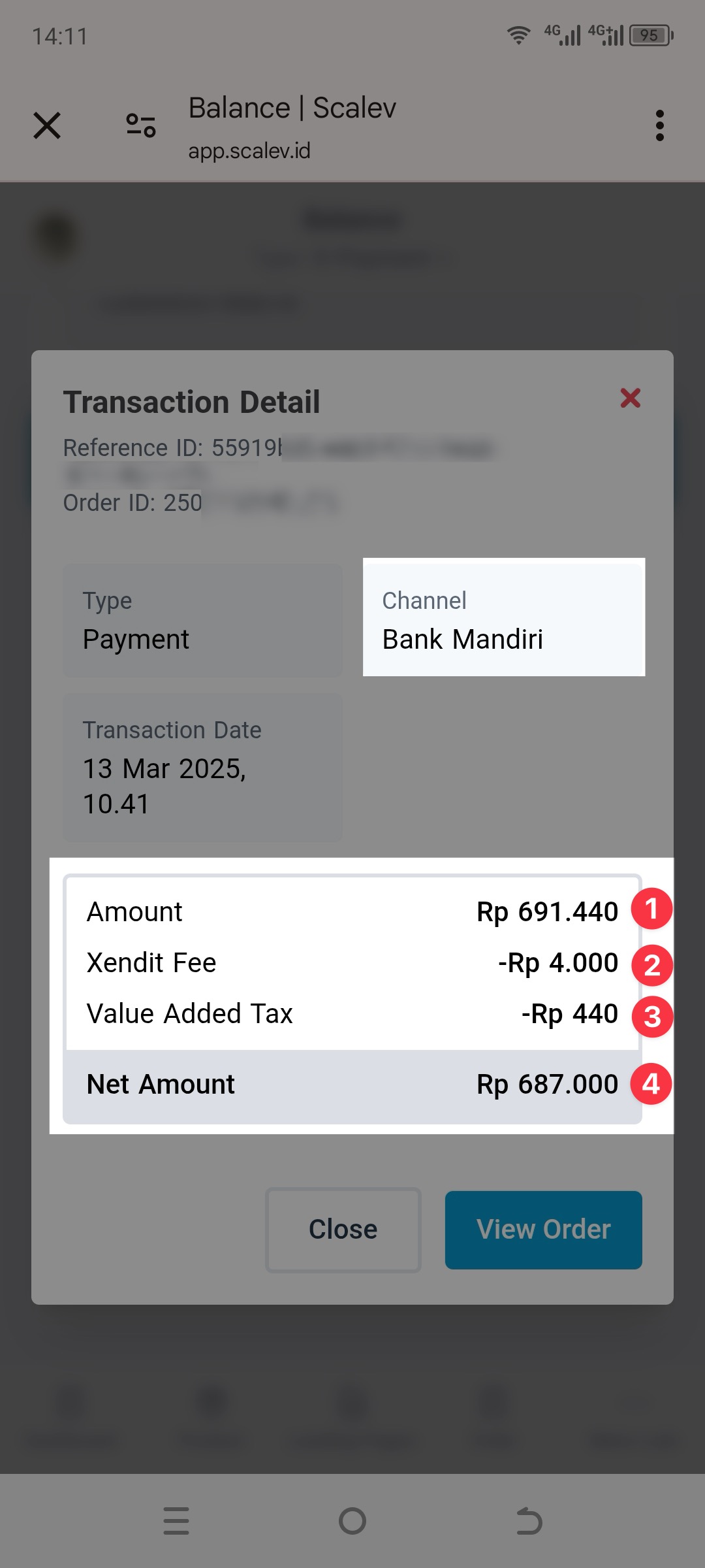 Contoh NYATA Detail Transaksi ePayment Yang Terkena 2 Fee (Payment Gateway Fee & Scalev Fee ...